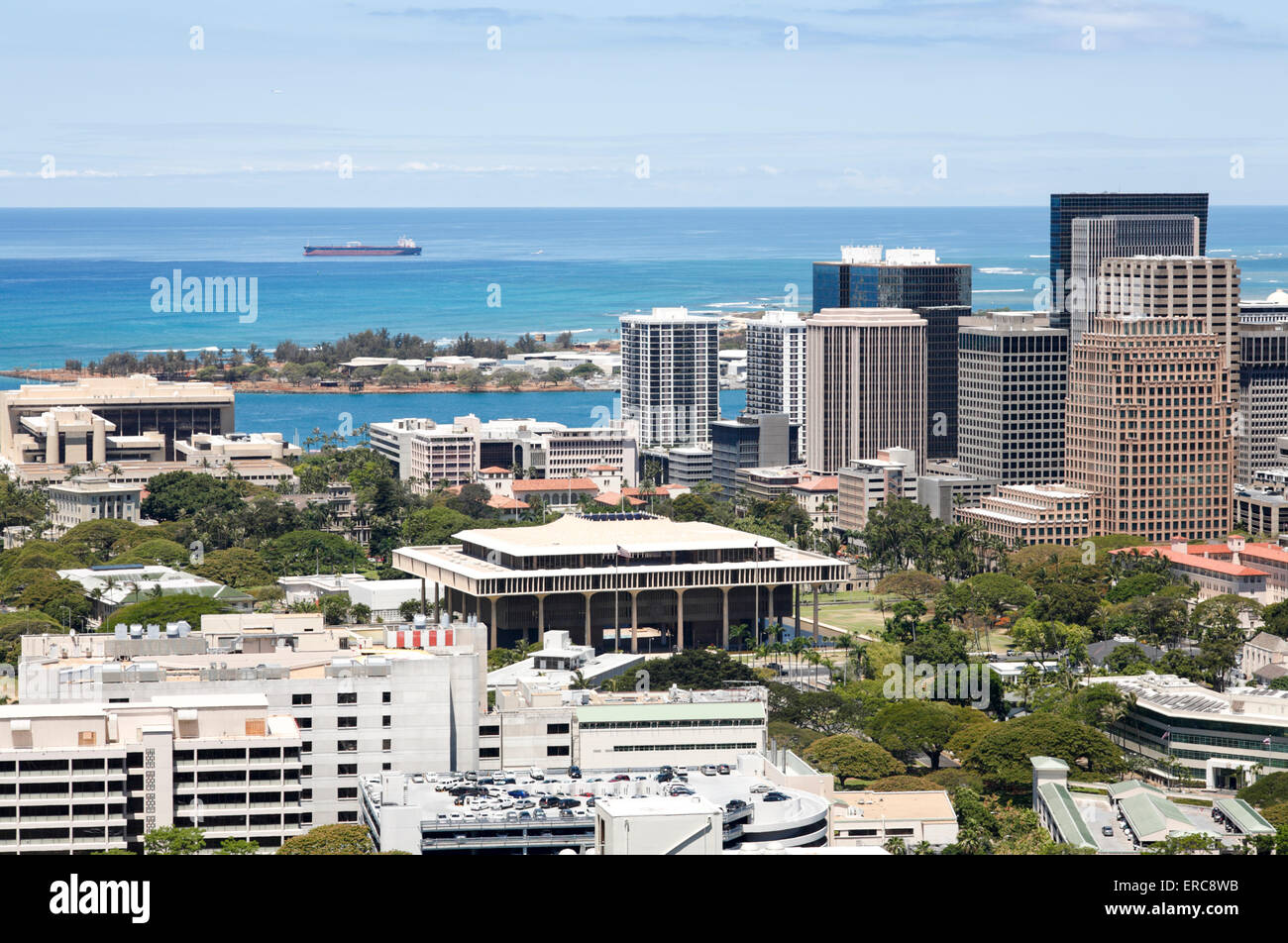 Hawaii state capitol hi-res stock photography and images - Alamy