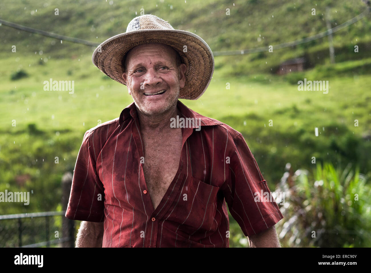 Rural worker, Coffee Valley region, Valença, Rio de Janeiro State ...