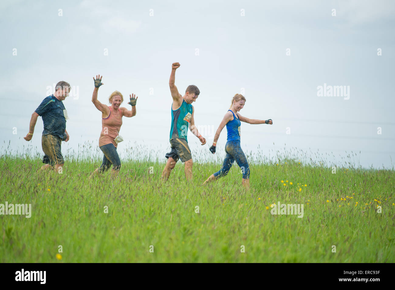 Fun at the Midlands Tough Mudder event , Boughton House, Kettering, 31 ...