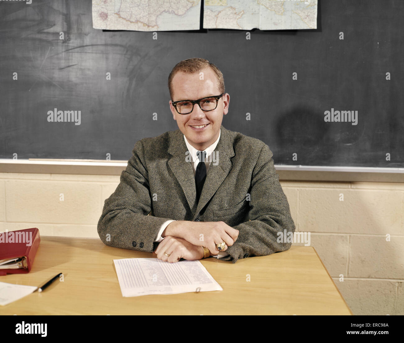 High school professor vintage hi-res stock photography and images - Alamy