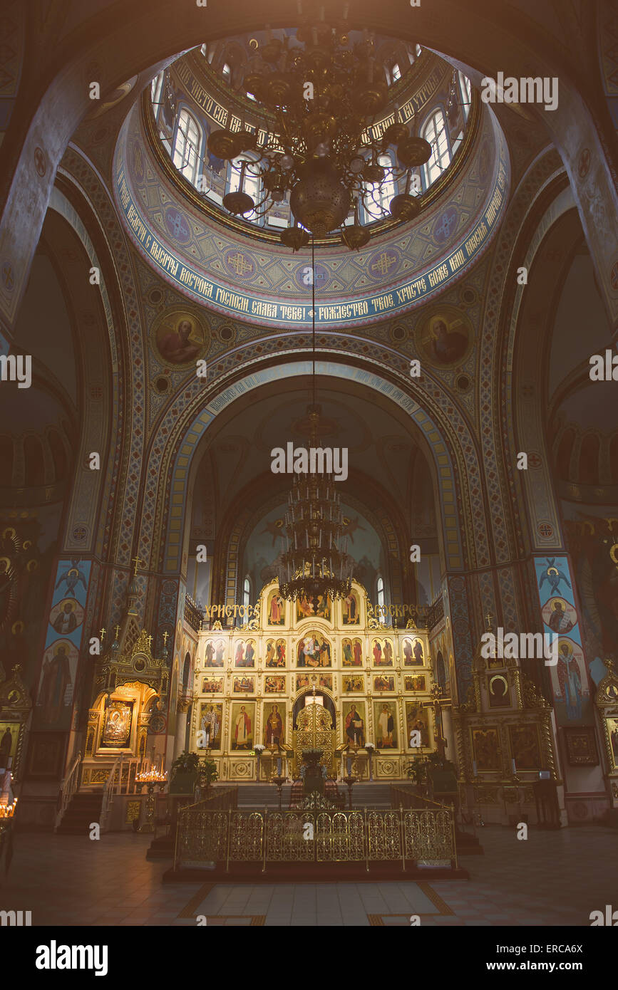 Inside of The Cathedral of the Holy Trinity Stock Photo - Alamy