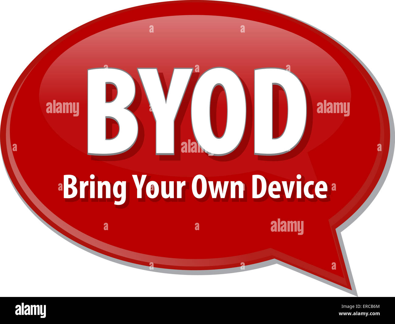 Speech bubble illustration of information technology acronym ...