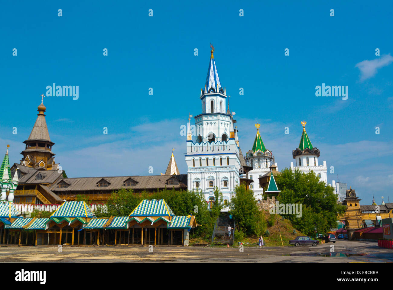 Izmailovo Kremlin, Izmailovsky market, Moscow, Russia, Europe Stock ...