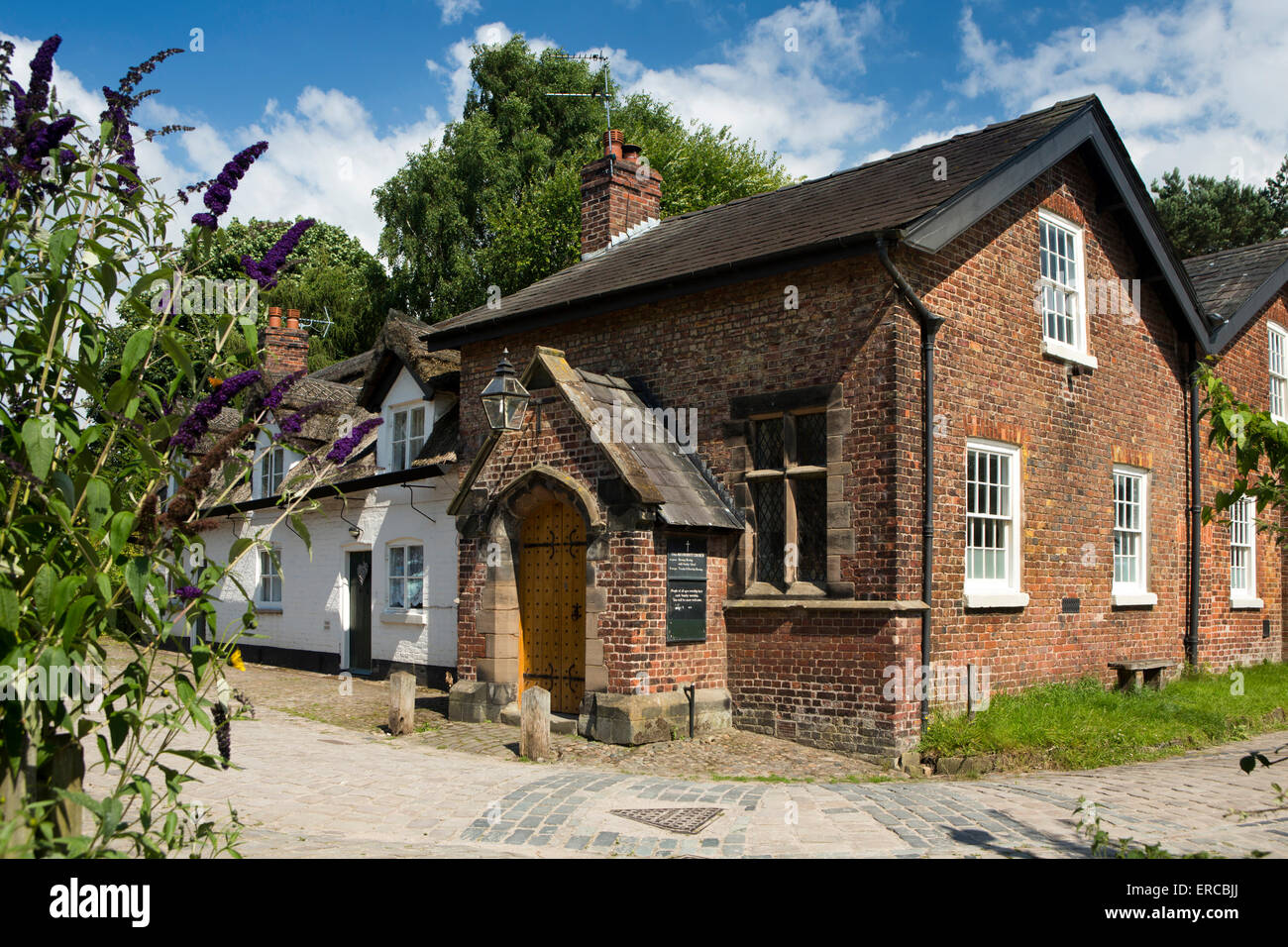 UK, England, Cheshire, Styal, Farm Fold, Methodist Chapel Stock Photo ...