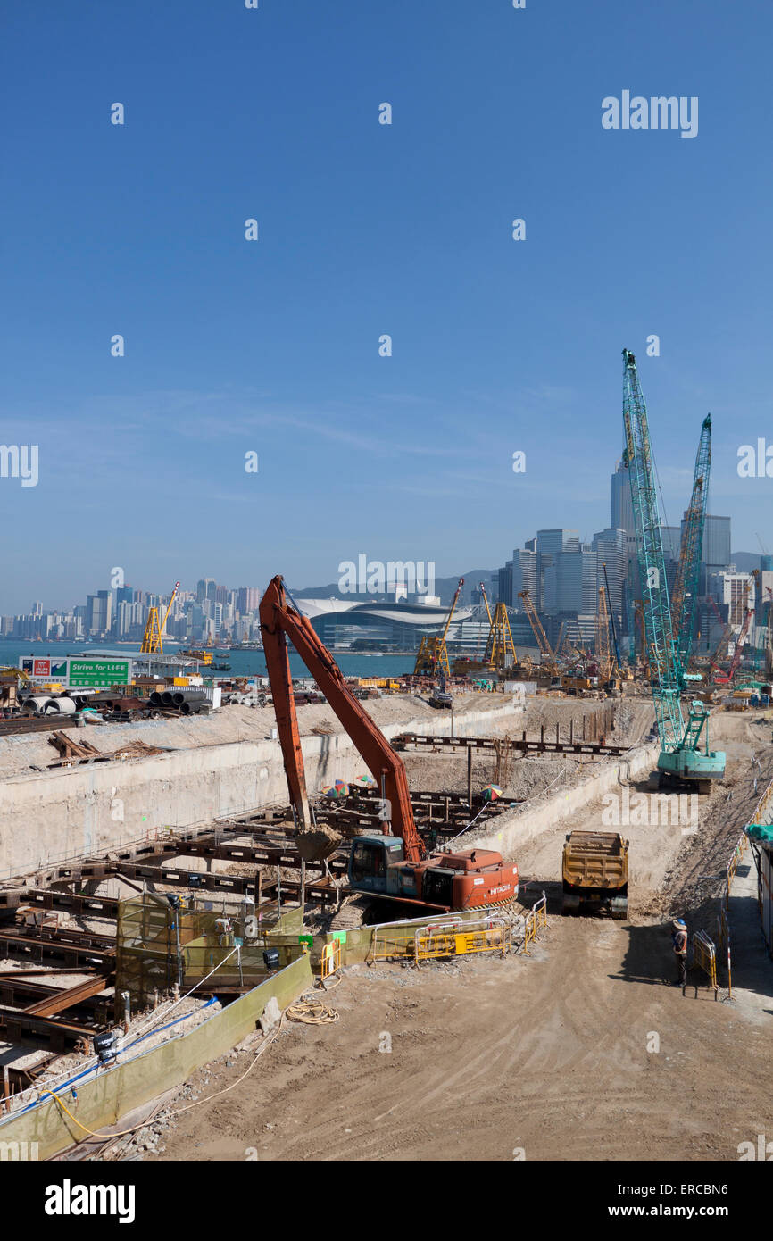 Construction site in Hong Kong Stock Photo - Alamy