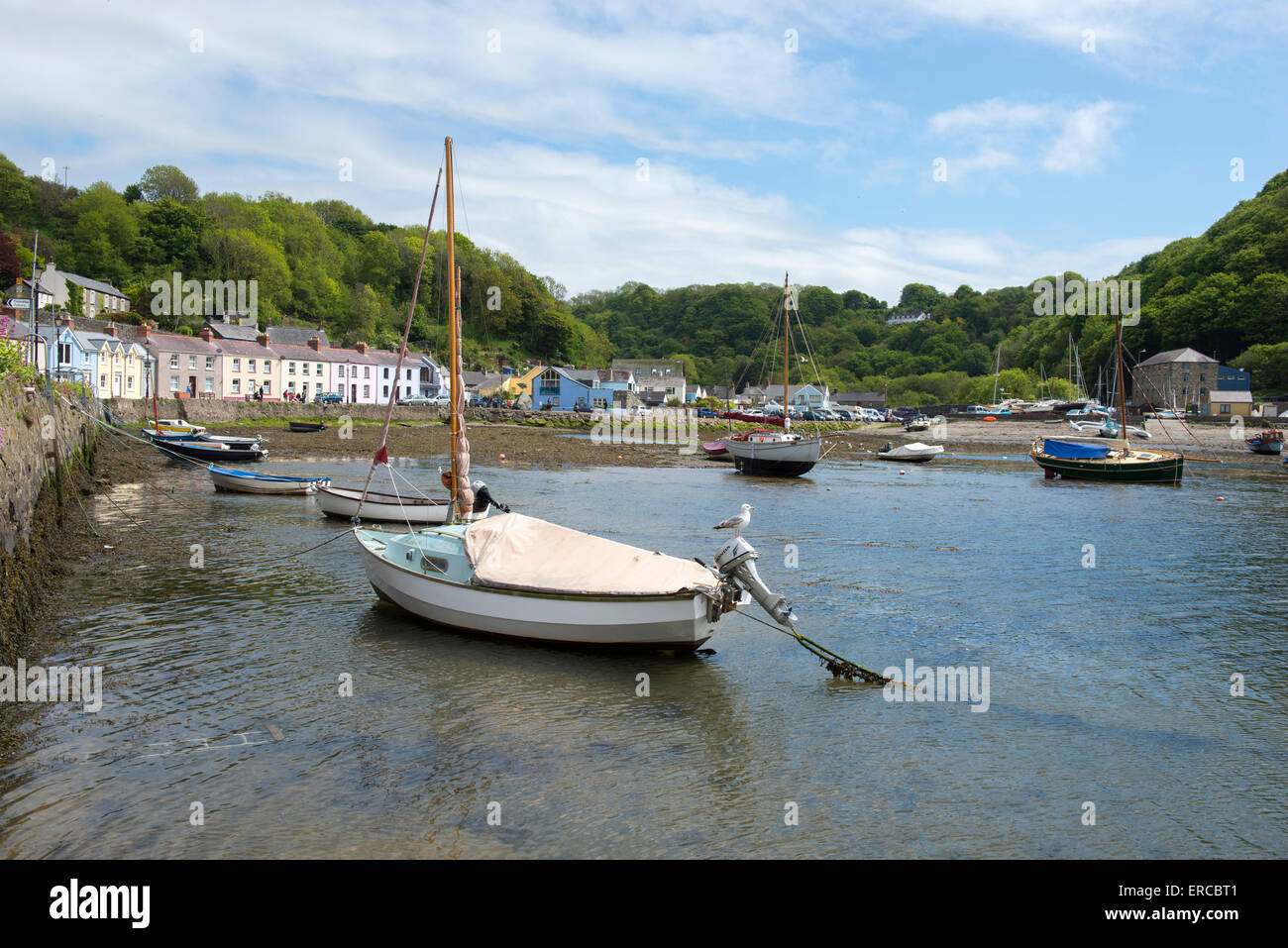 Lower Fishguard, Pembrokeshire Wales Stock Photo - Alamy