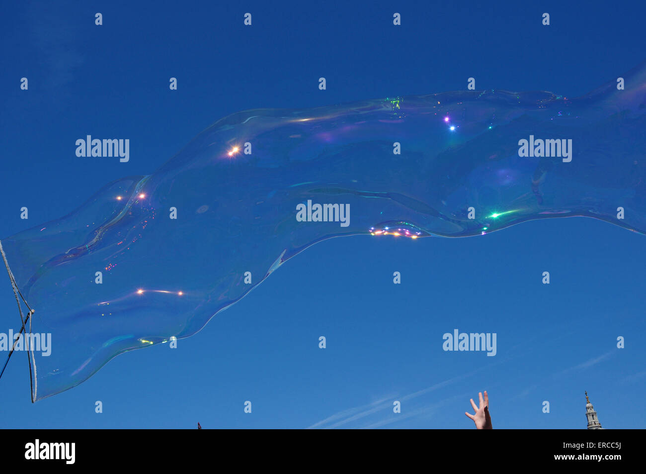 Entertainment Blown Bubble, South Bank, River Thames, London, England ...