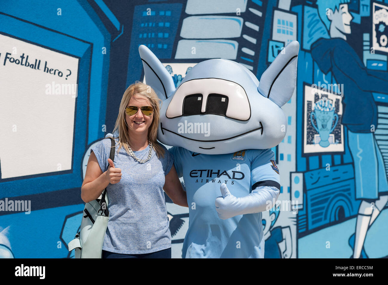 Manchester city mascot hi-res stock photography and images - Alamy