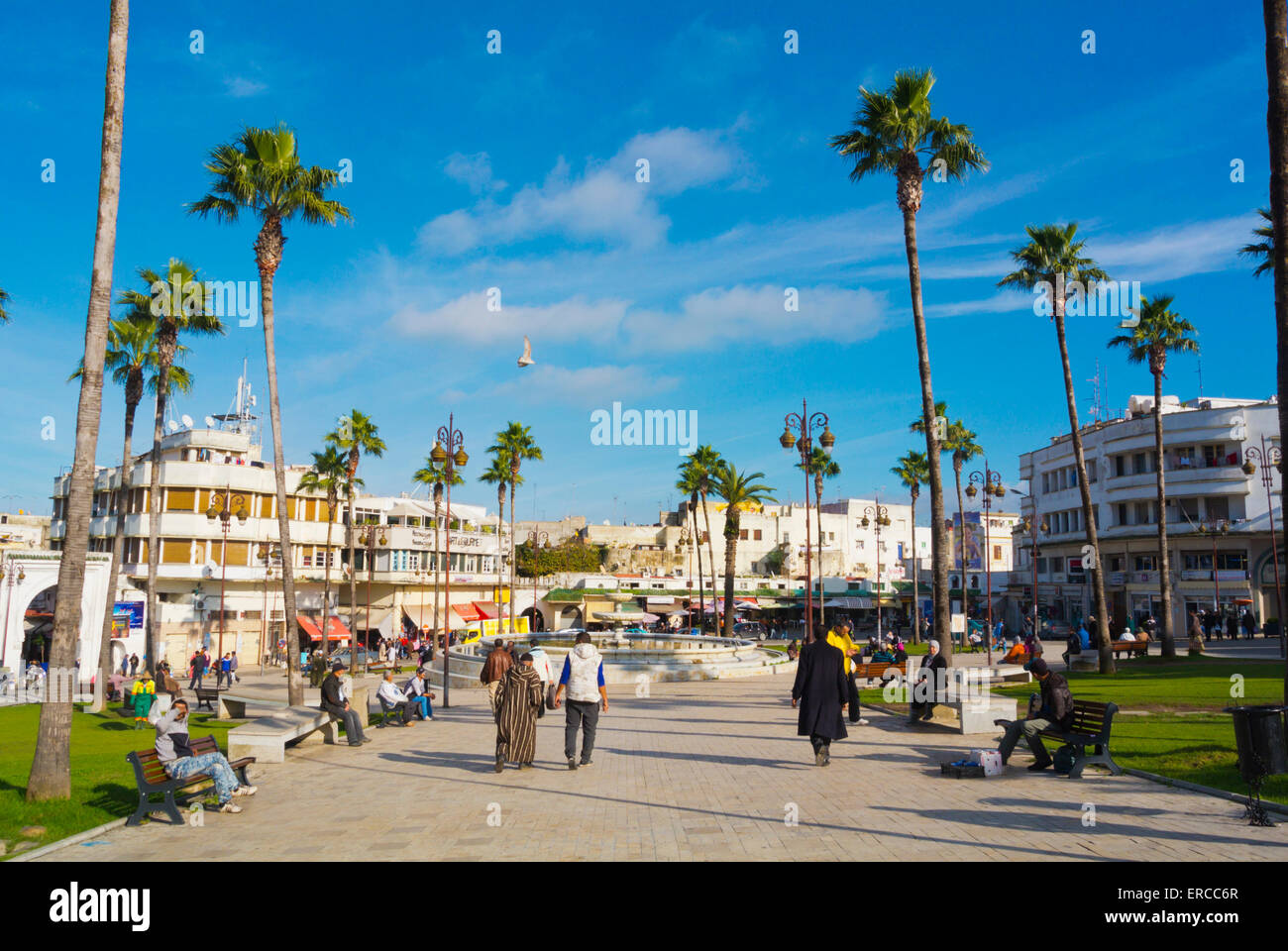 Grand Socco, Ville Nouvelle, new town, Tangier, Morocco, northern ...