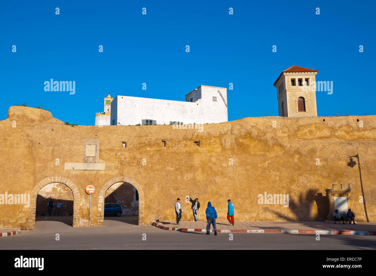 Outside the walls of Cite Portugaise, Portoguese old town, El Jadida ...