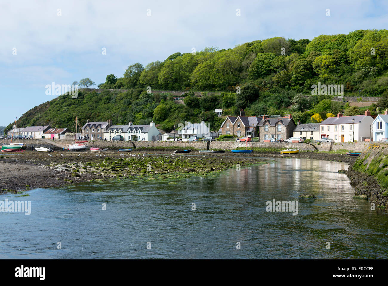 Lower Fishguard, Pembrokeshire Wales Stock Photo - Alamy