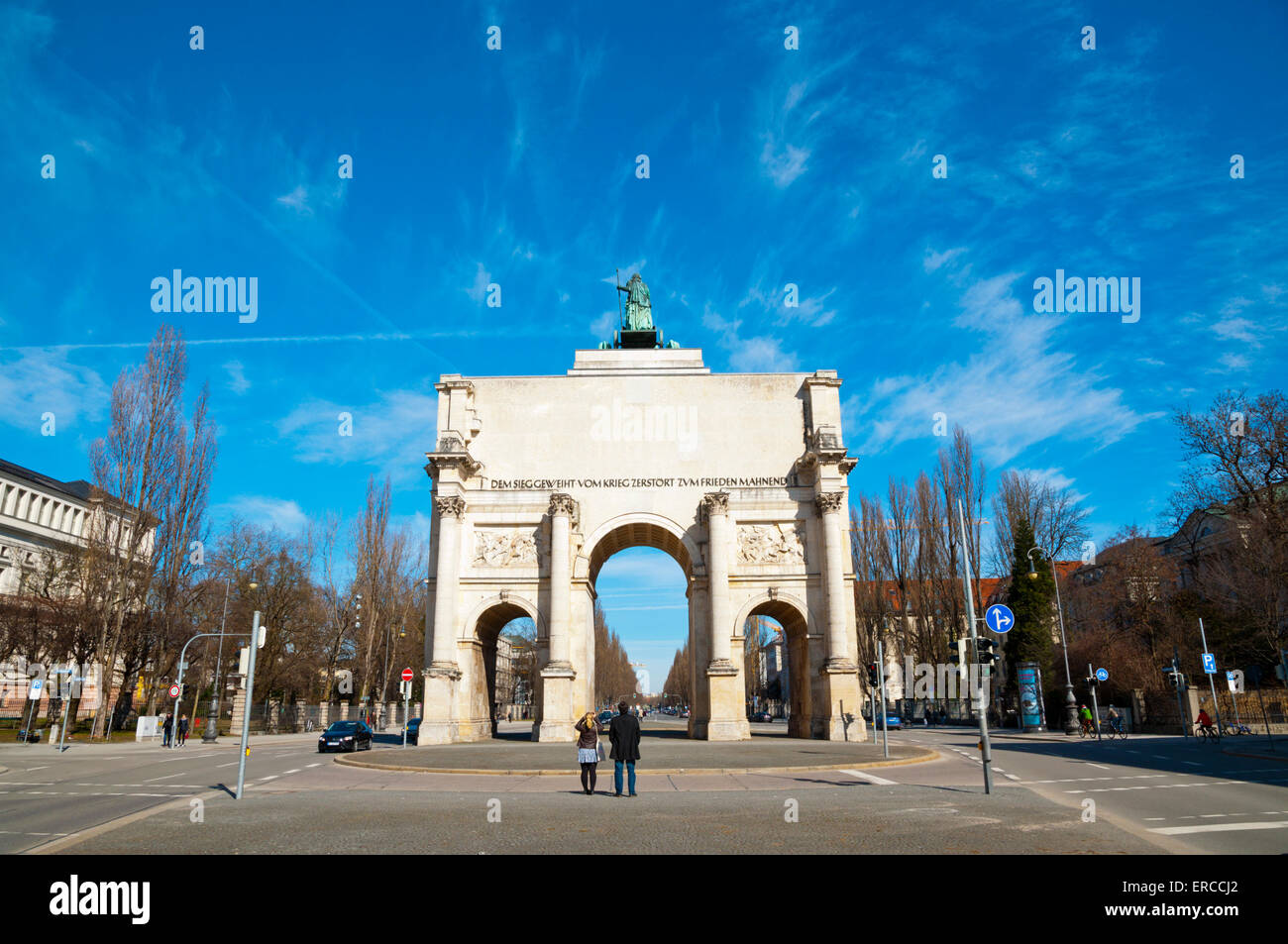Siegestor, Maxvorstadt, Munich, Bavaria, Germany Stock Photo - Alamy