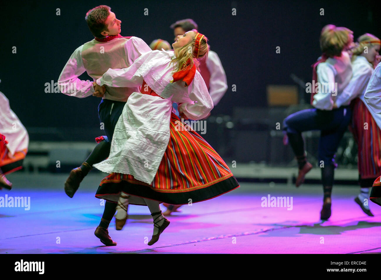 Tallinn, Estonia. 31st May, 2015. Performers dance in the International ...