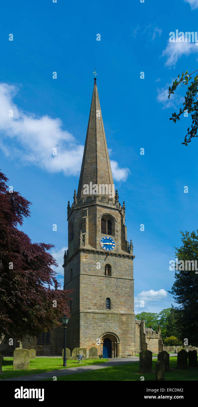 The Parish Church of St Mary The Virgin, Masham. North Yorkshire, UK ...