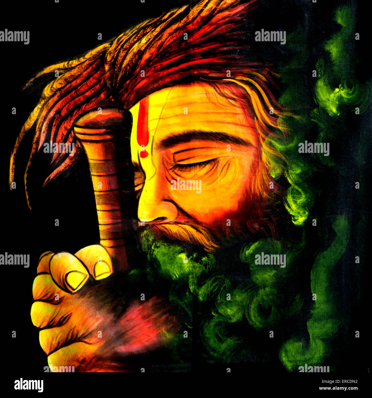 India, Rajasthan, Pushkar, painting Stock Photo - Alamy