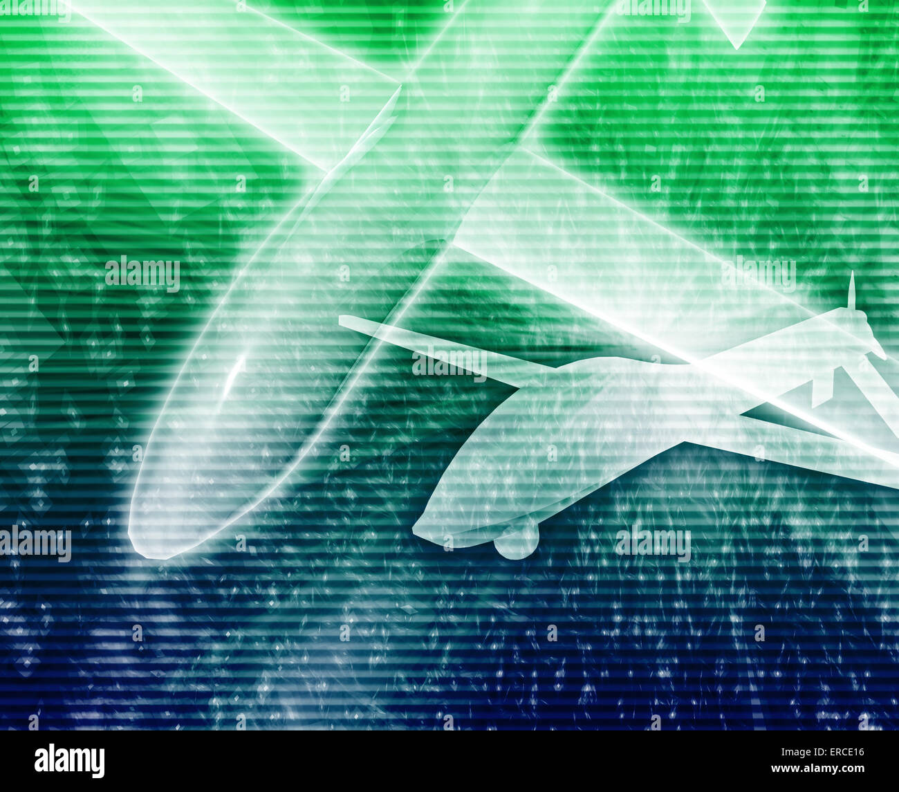 Abstract background digital collage concept illustration combat drone ...