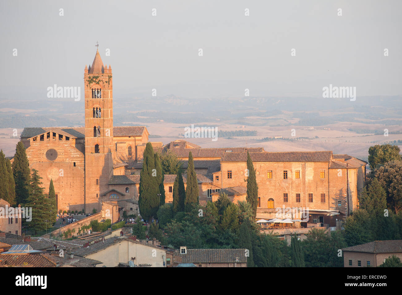 golden hour at the city of Siena, Tuscany, Italy Stock Photo - Alamy