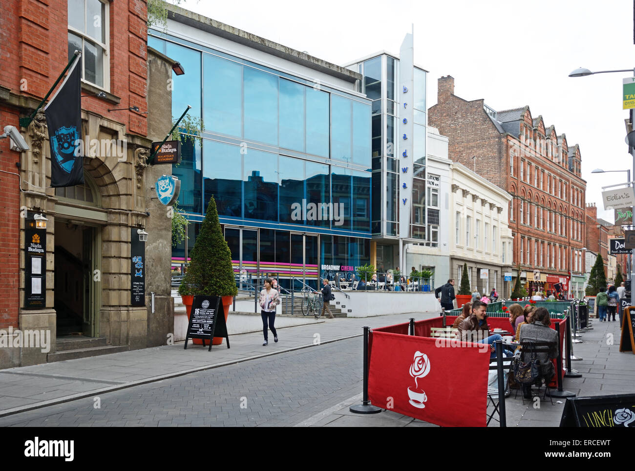 Broad Street, Nottingham. England Stock Photo - Alamy