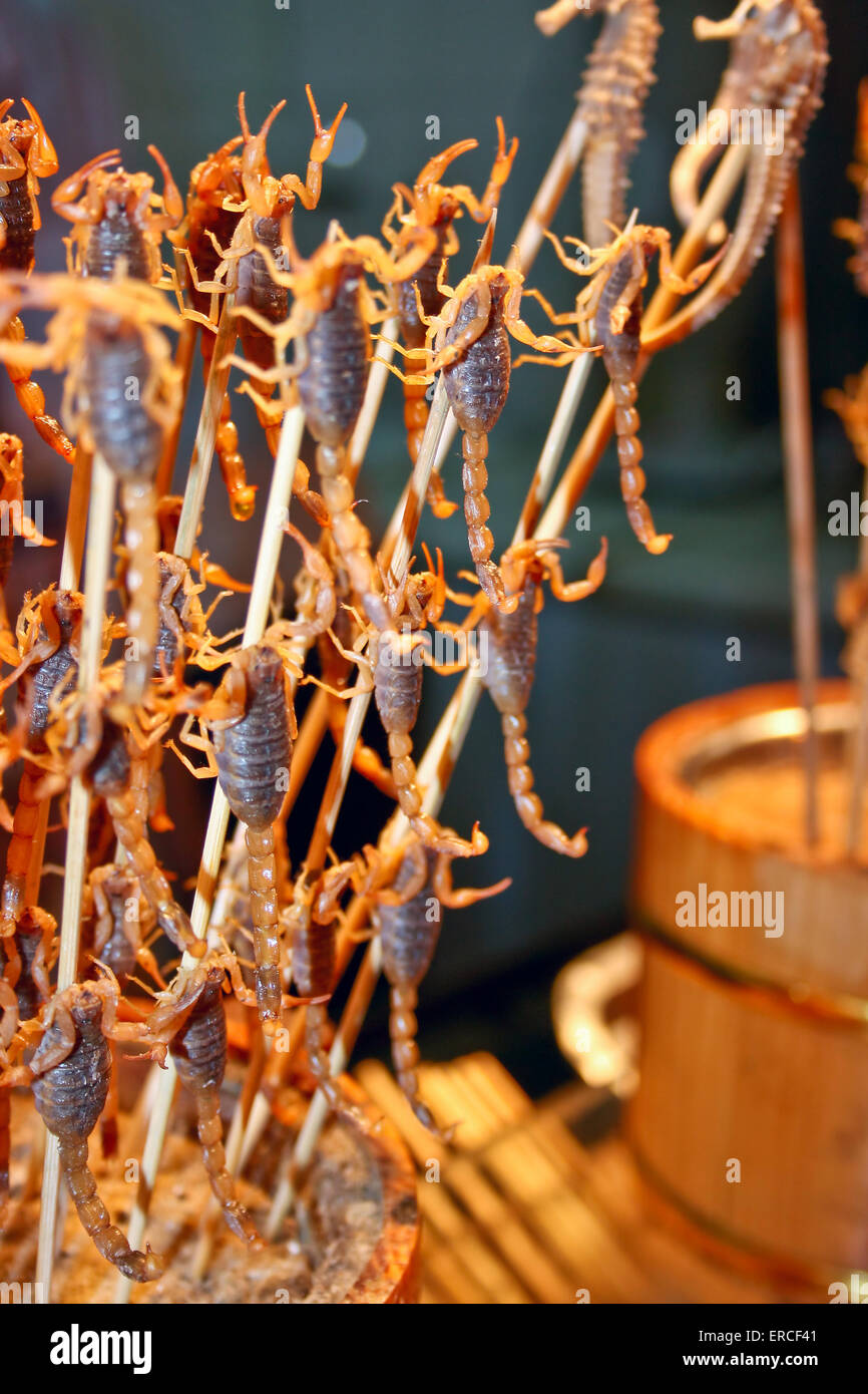 Exotic dish fried scorpion hi-res stock photography and images - Alamy