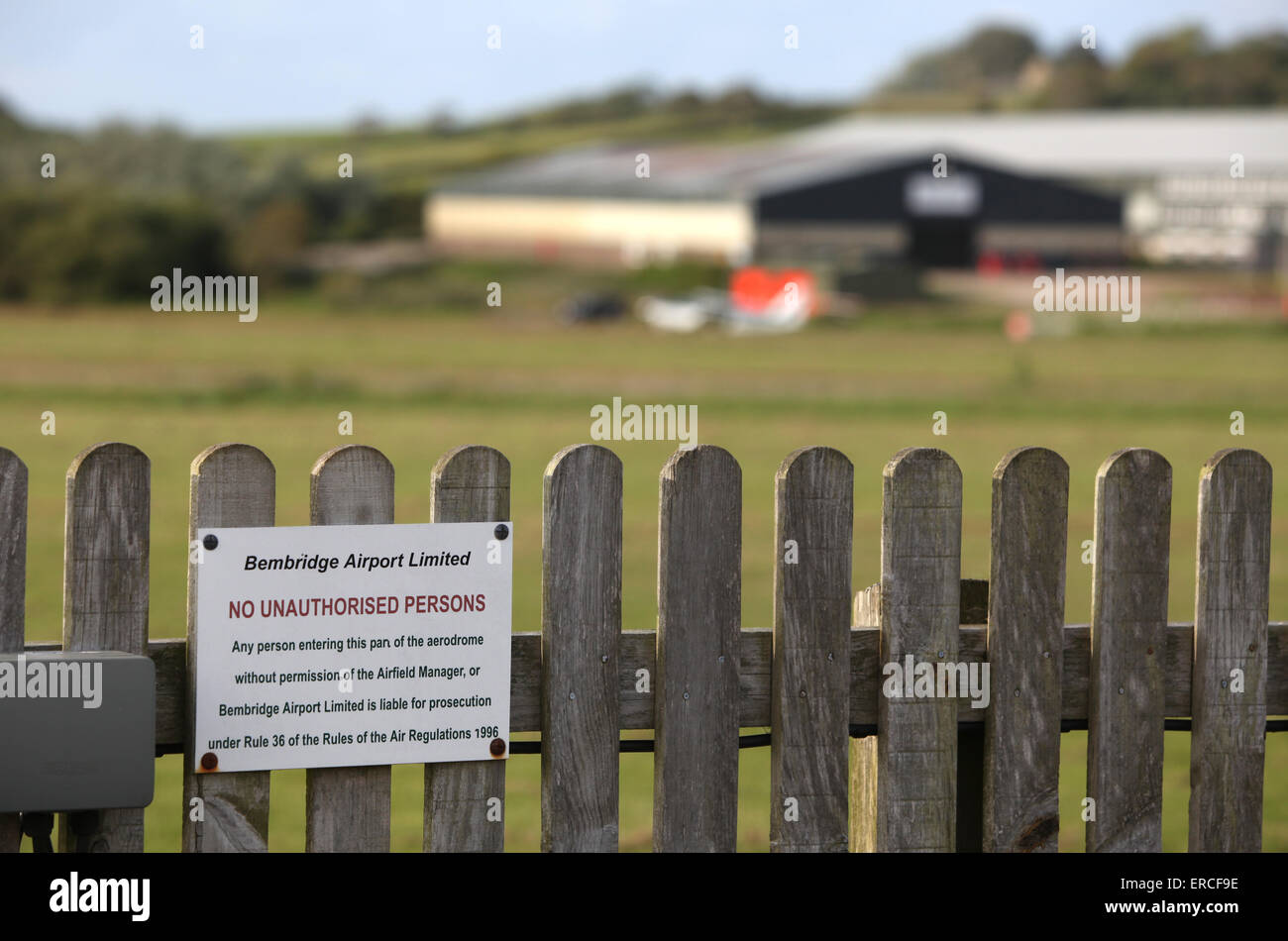 Bembridge Airport on the Isle of Wight Stock Photo - Alamy