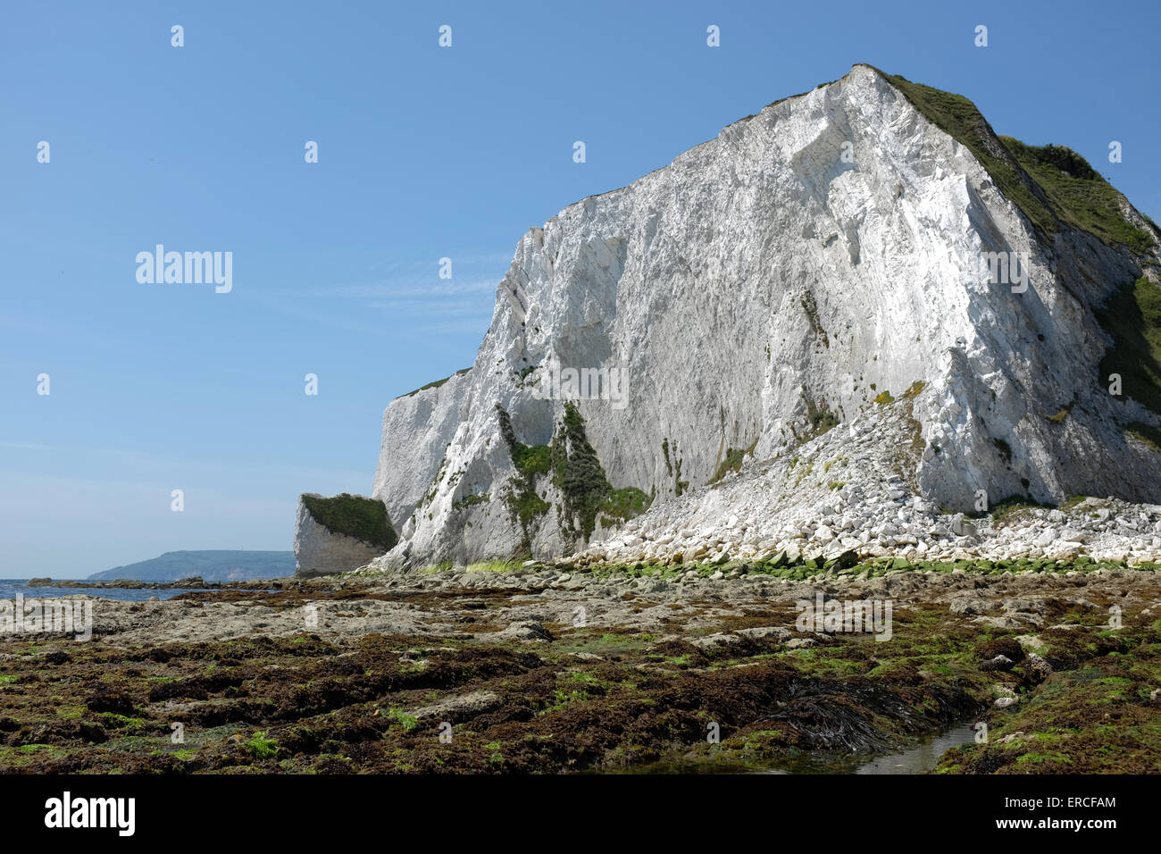 Whitecliff Bay beach near Bembridge on the Isle of Wight Stock Photo ...