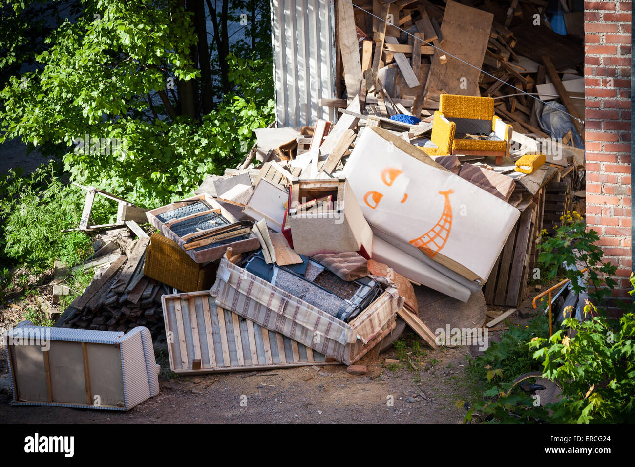 Waste abandoned sofa hi-res stock photography and images - Alamy