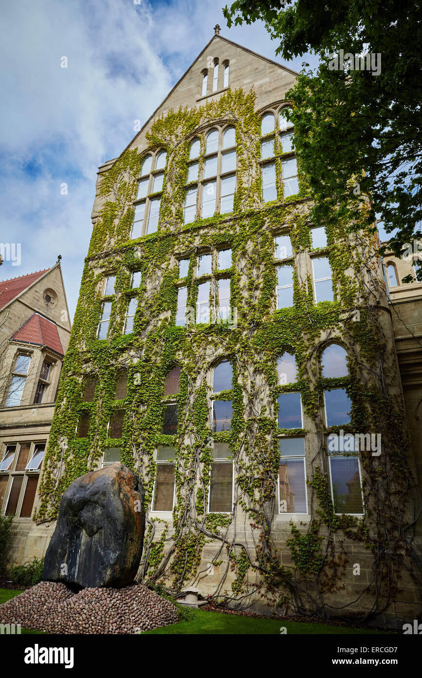 Ivy covered Manchester University Quadrangle buildings Pictured a 20 ...