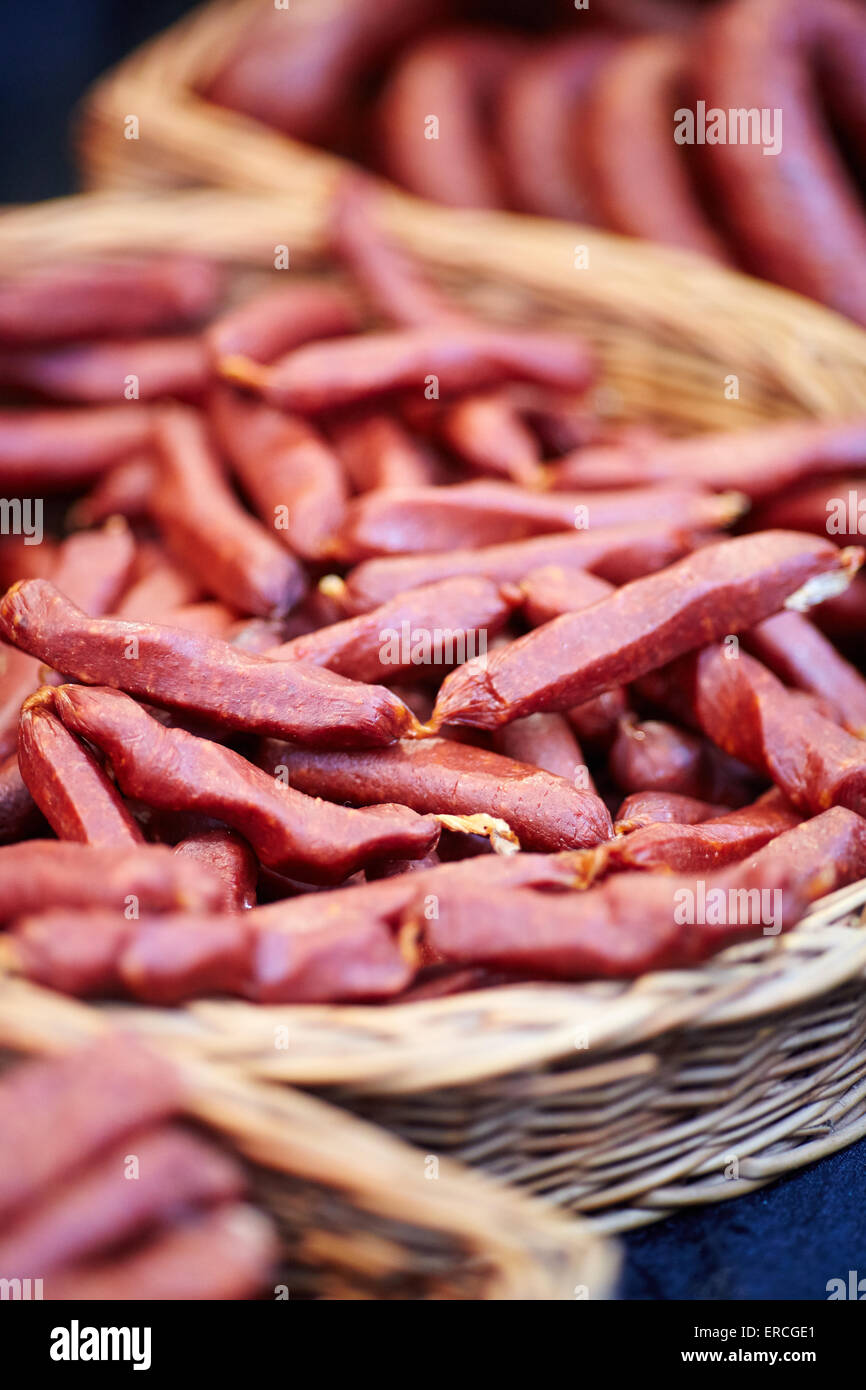 Chillies on display at market hi-res stock photography and images - Alamy