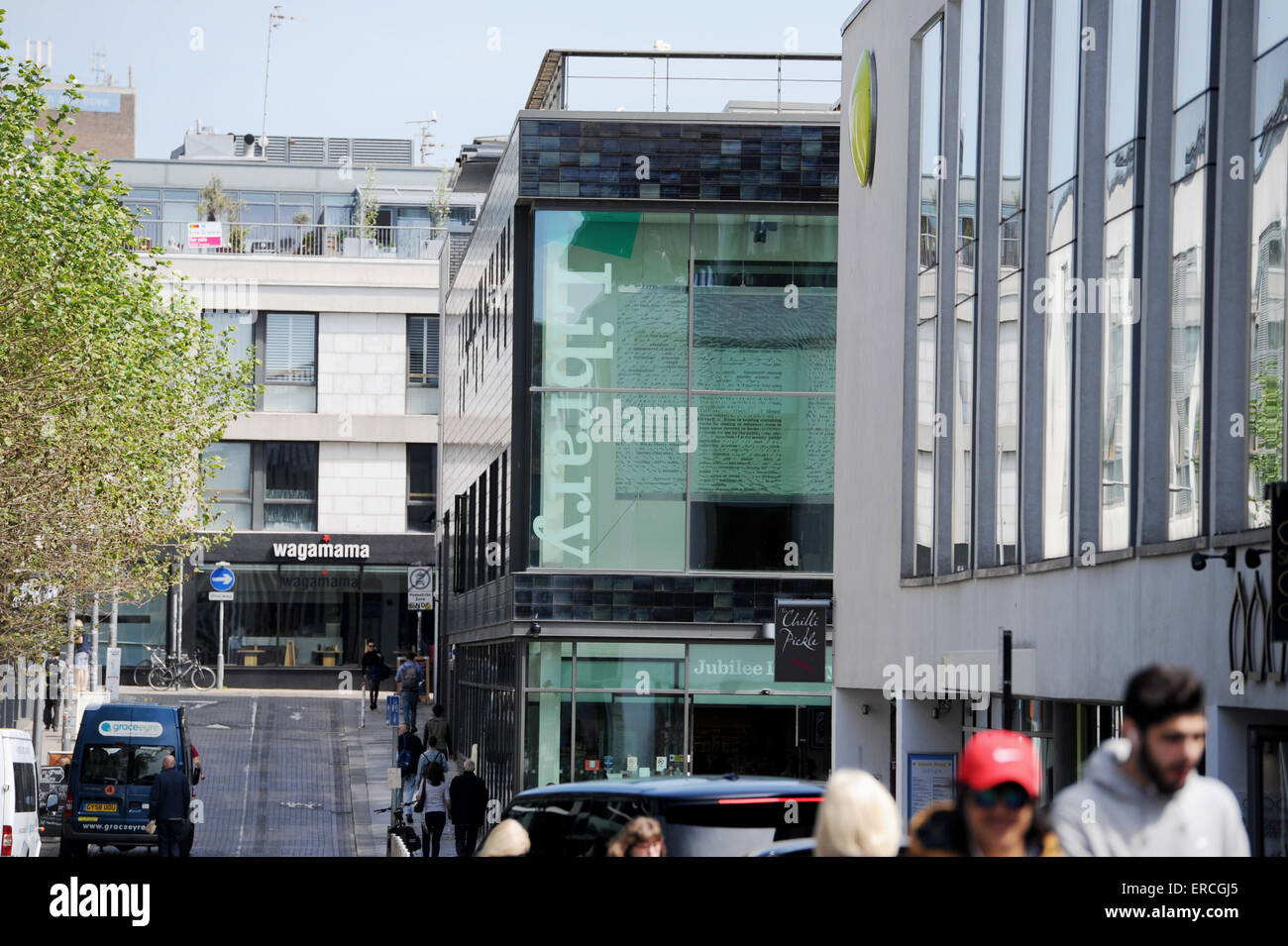 The Jubilee Library in Brighton UK Stock Photo - Alamy