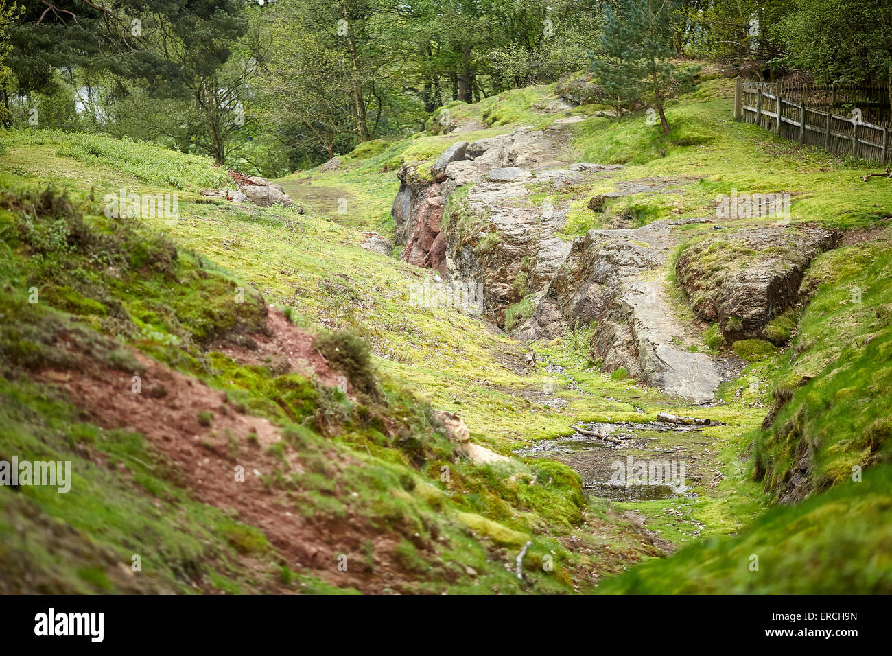 Pictured on the sandstone edge, view from Stormy Point over to the ...