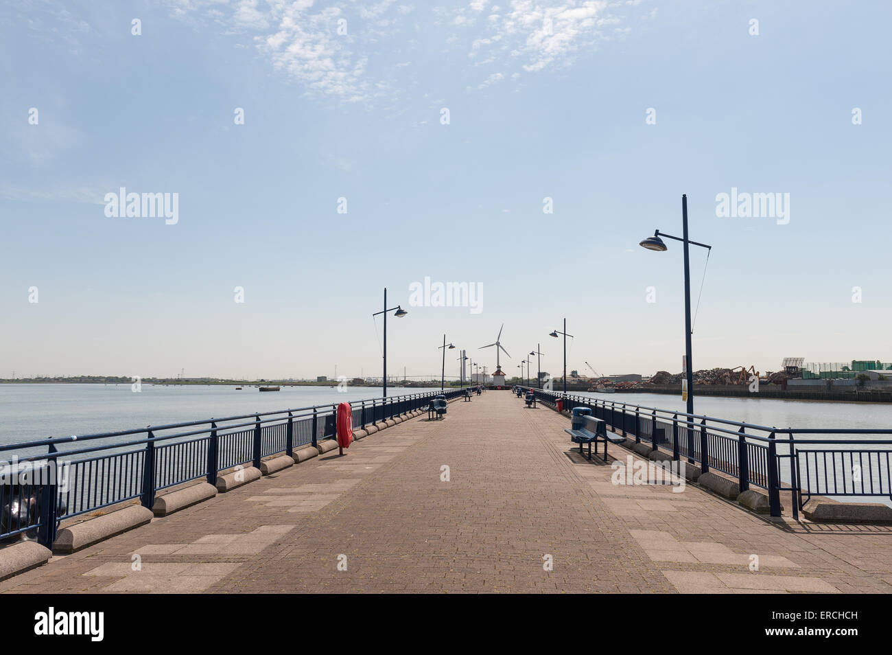 River Thames longest pier at Erith once home to a railway now ...