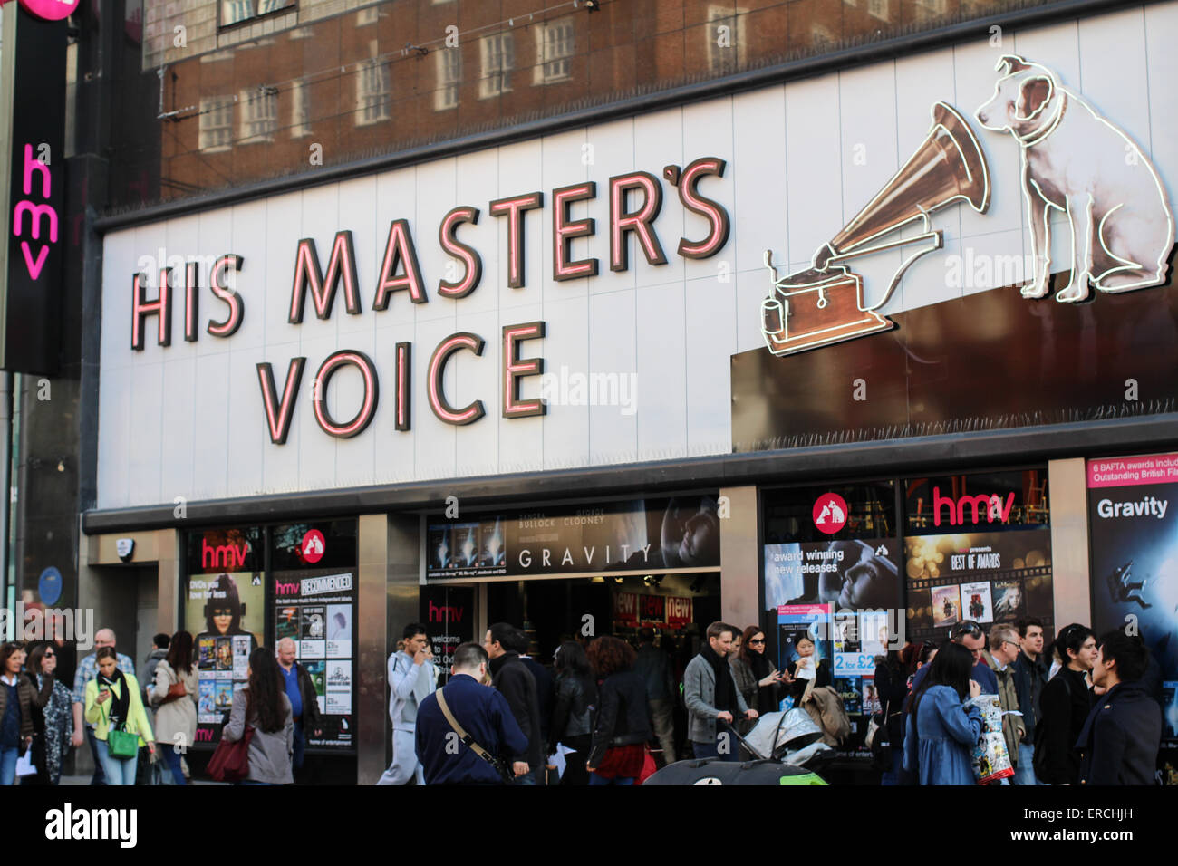 HMV record store on Oxford Street London Stock Photo - Alamy