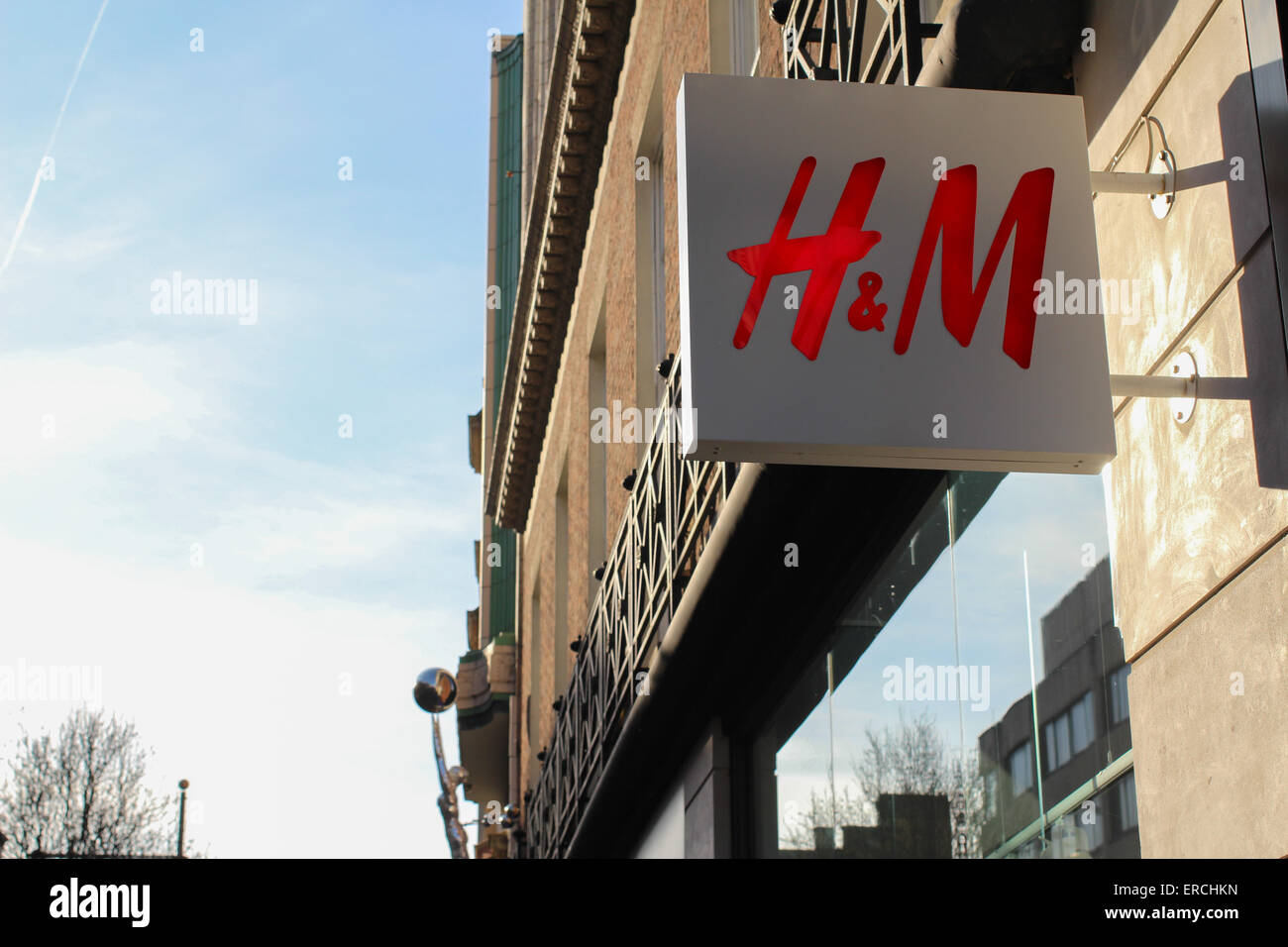 H&M shop sign Stock Photo - Alamy