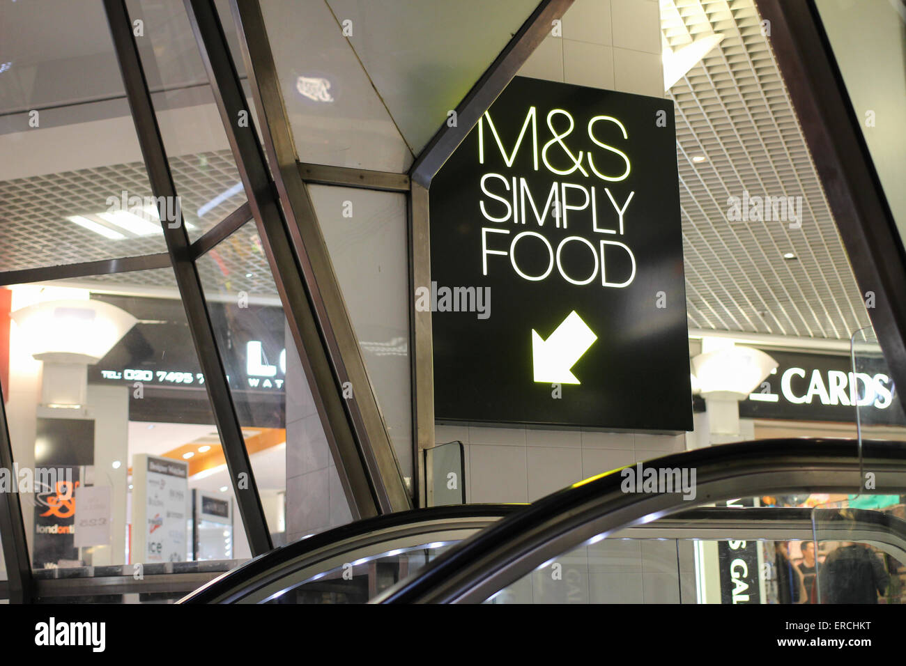 M&S Simply Food sign Stock Photo - Alamy