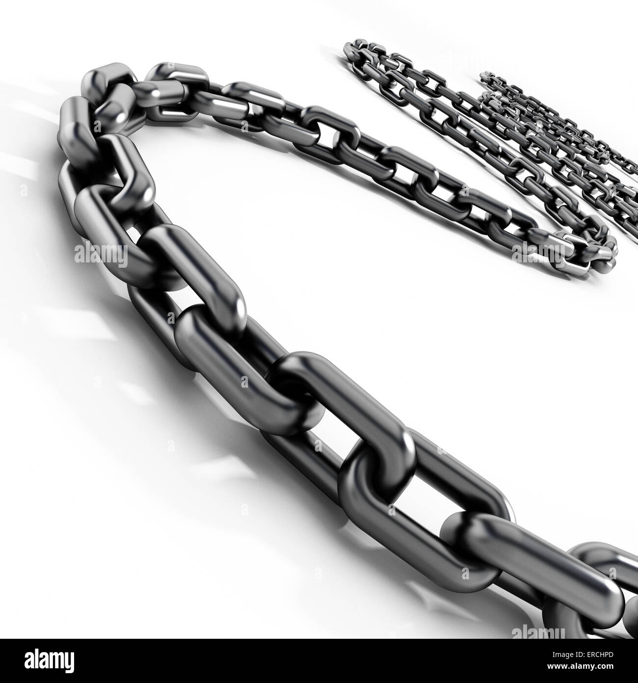 Chain isolated on white background Stock Photo - Alamy