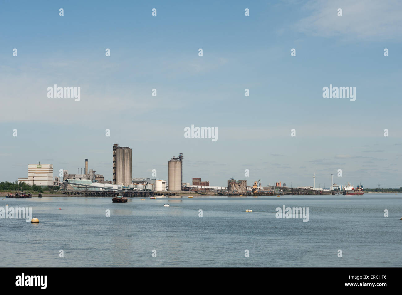 riverside industry industrial zone of Erith Belvedere Oil works beside ...