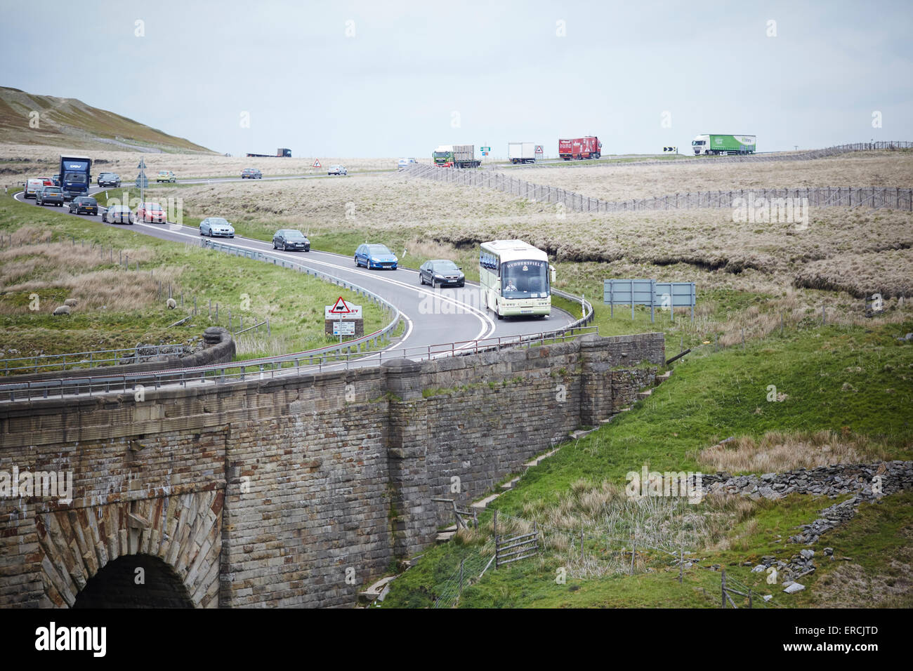 A628 Woodhead Pass connecting Manchester with Barnsley and Sheffield ...