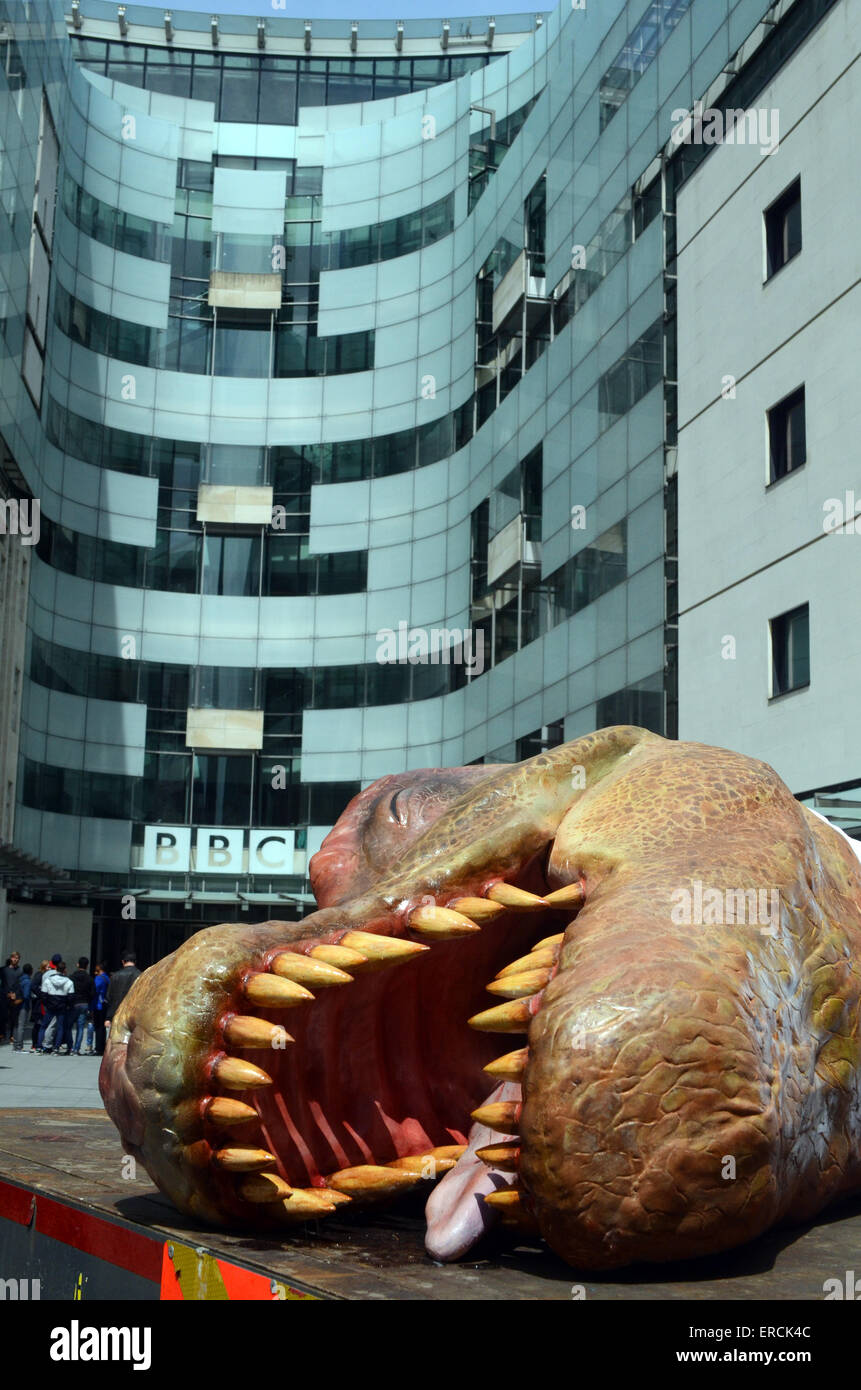 London, UK, 1 June 2015, T Rex leaves Broadcasting House after autopsy ...