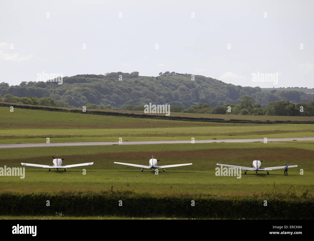 Bembridge Airport on the Isle of Wight Stock Photo - Alamy