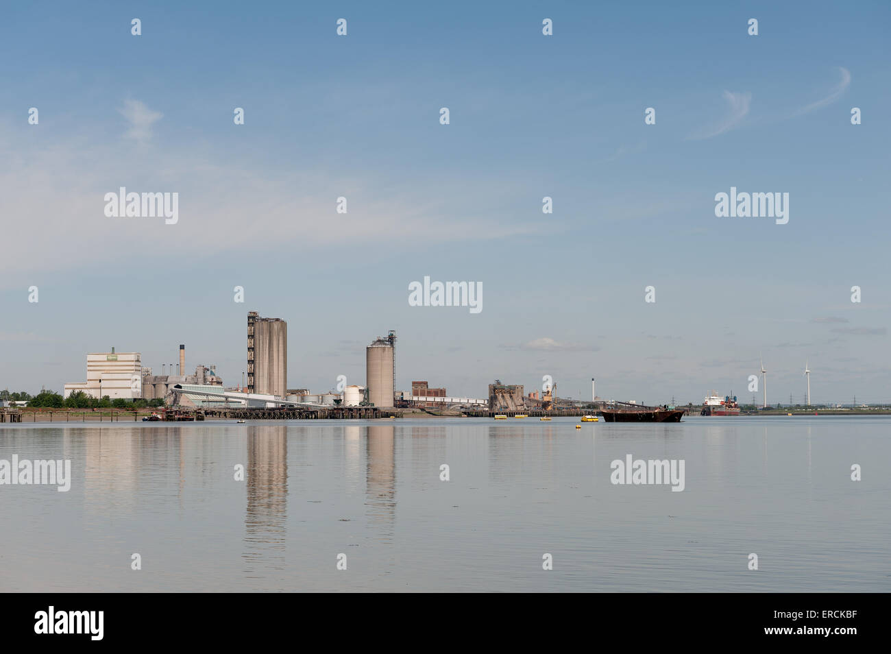 riverside industry industrial zone of Erith Belvedere Oil works beside ...