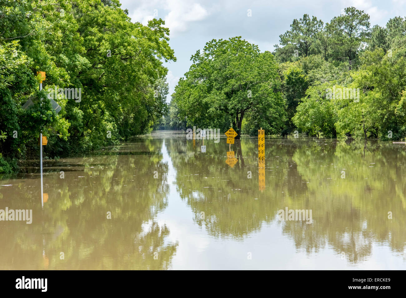 May 30, 2015 - Addicks Reservoir Park, Houston, TX: Standing flood ...