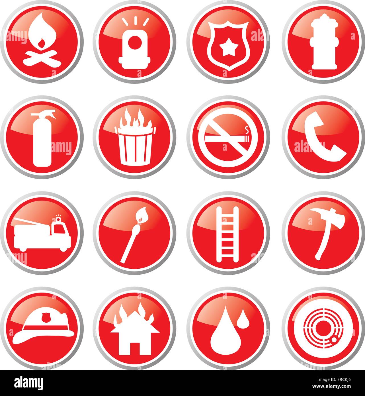 Interior of the fire truck Stock Vector Images - Alamy