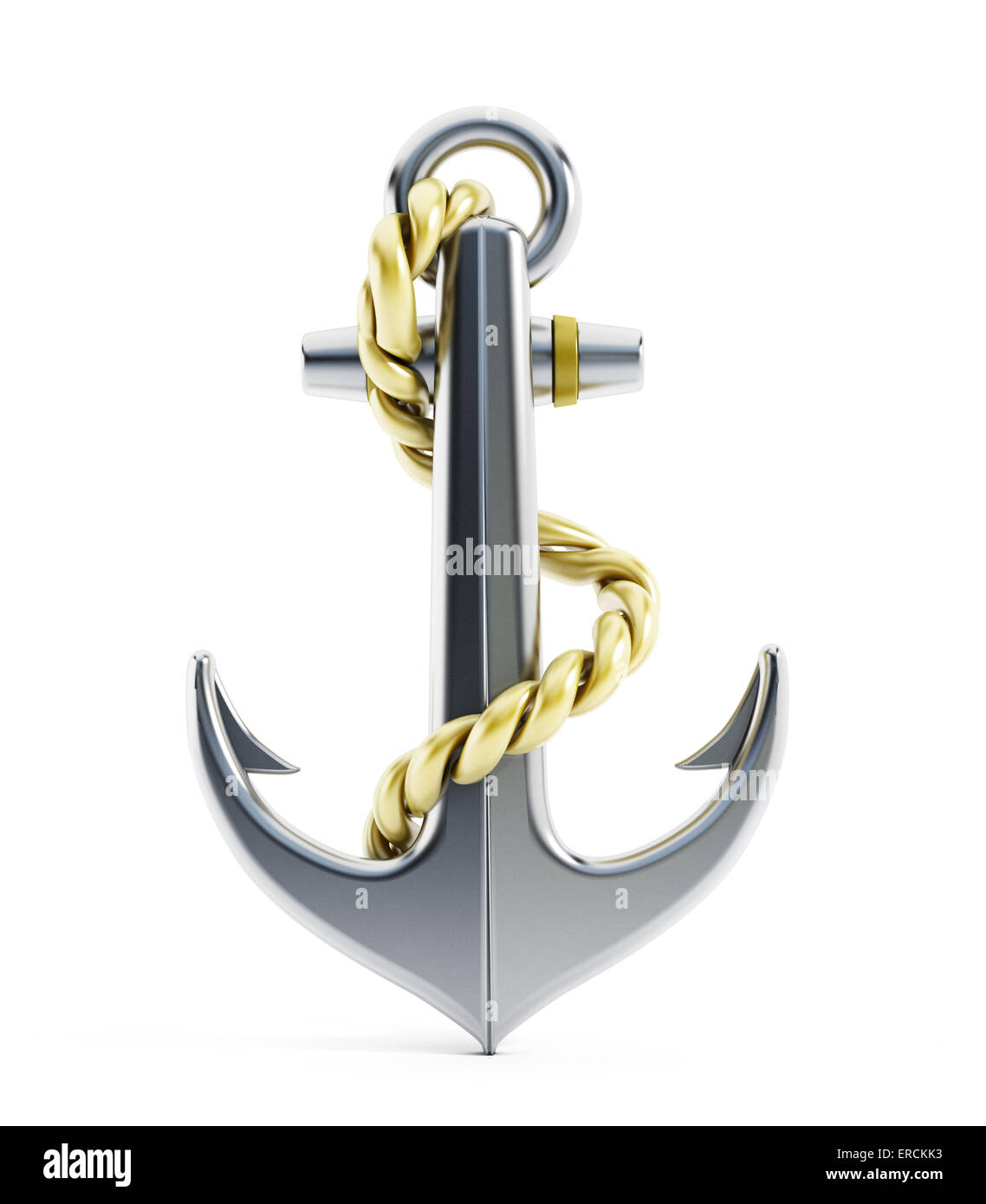 Anchor isolated on white background Stock Photo - Alamy