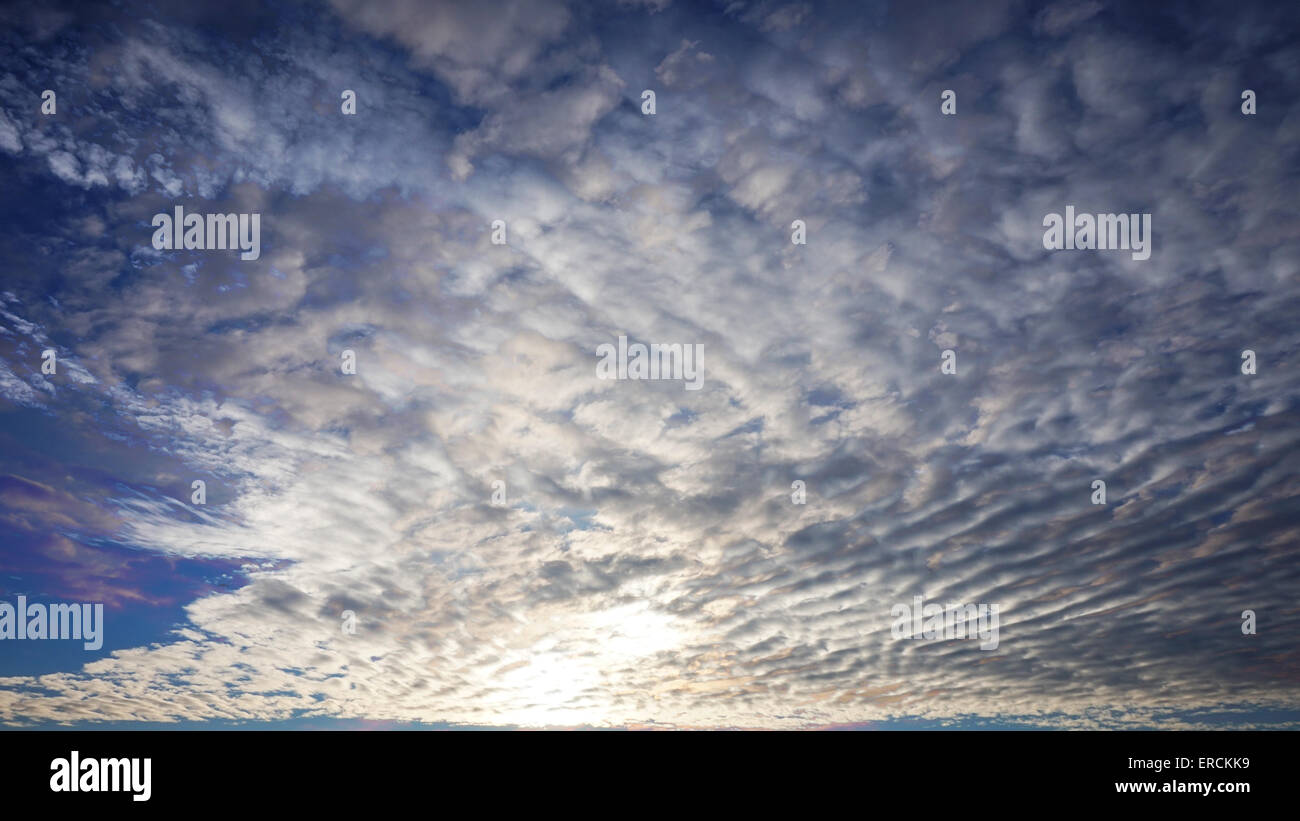 sky with clouds and sun Stock Photo - Alamy
