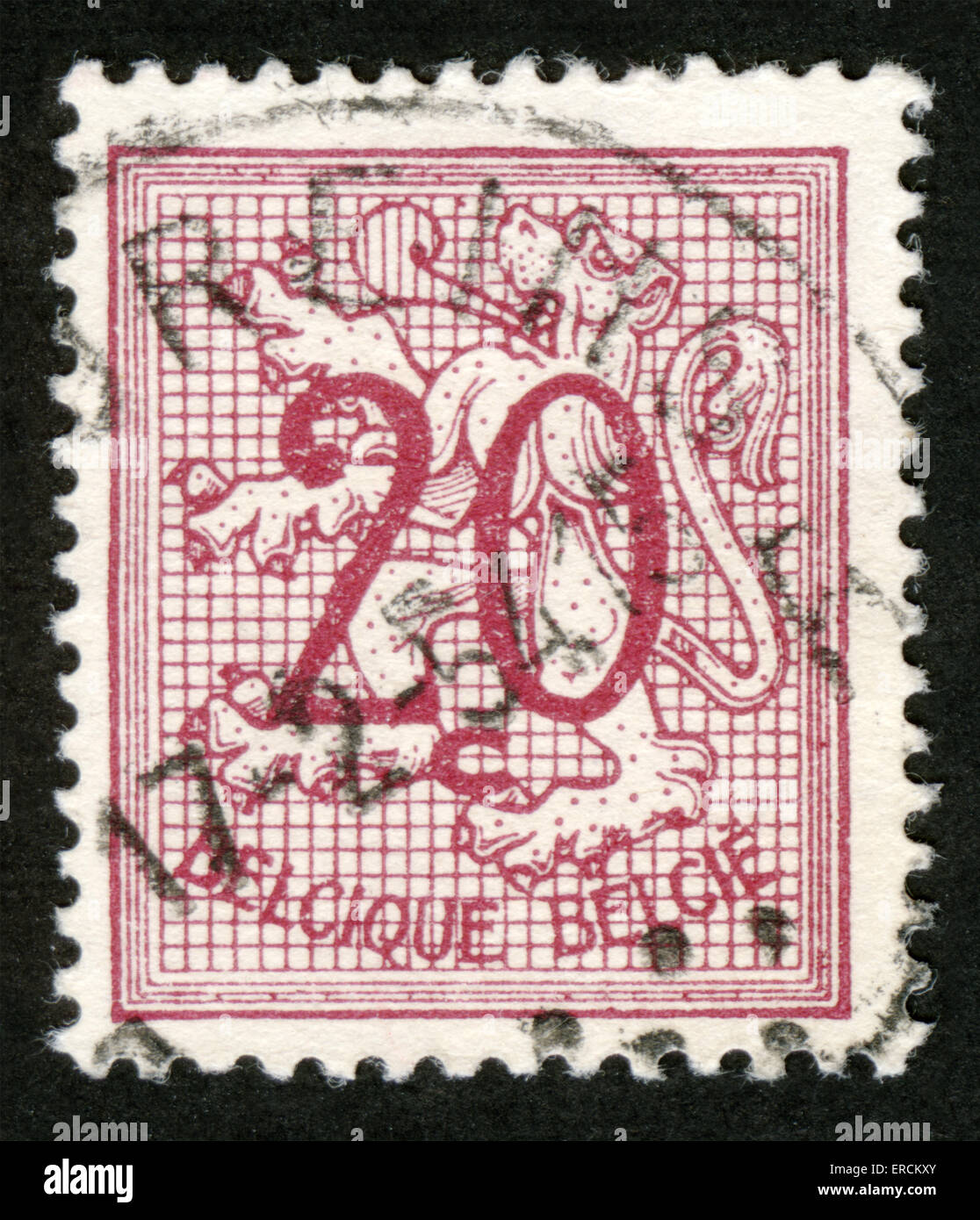 Belgium post mark stamp hi-res stock photography and images - Alamy