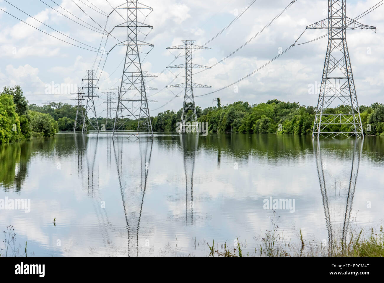 May 30, 2015 - Addicks Reservoir Park, Houston, TX: Standing flood ...