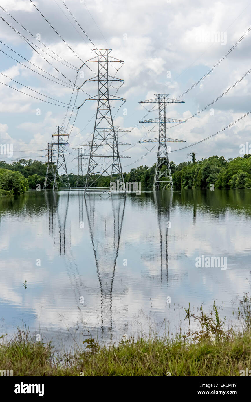 May 30, 2015 - Addicks Reservoir Park, Houston, TX: Standing flood ...