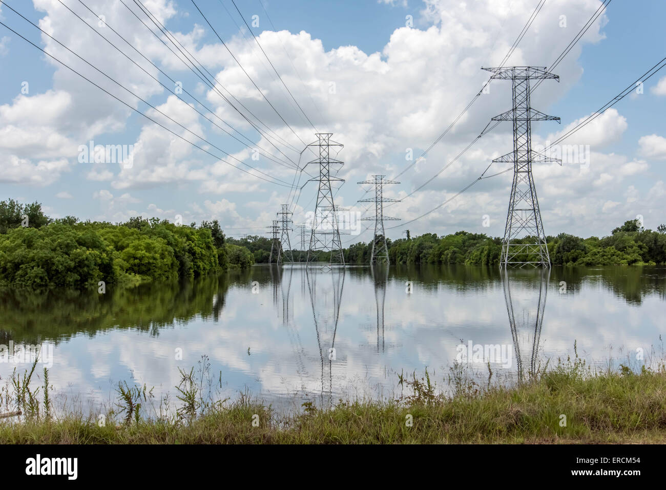 May 30, 2015 - Addicks Reservoir Park, Houston, TX: Standing flood ...