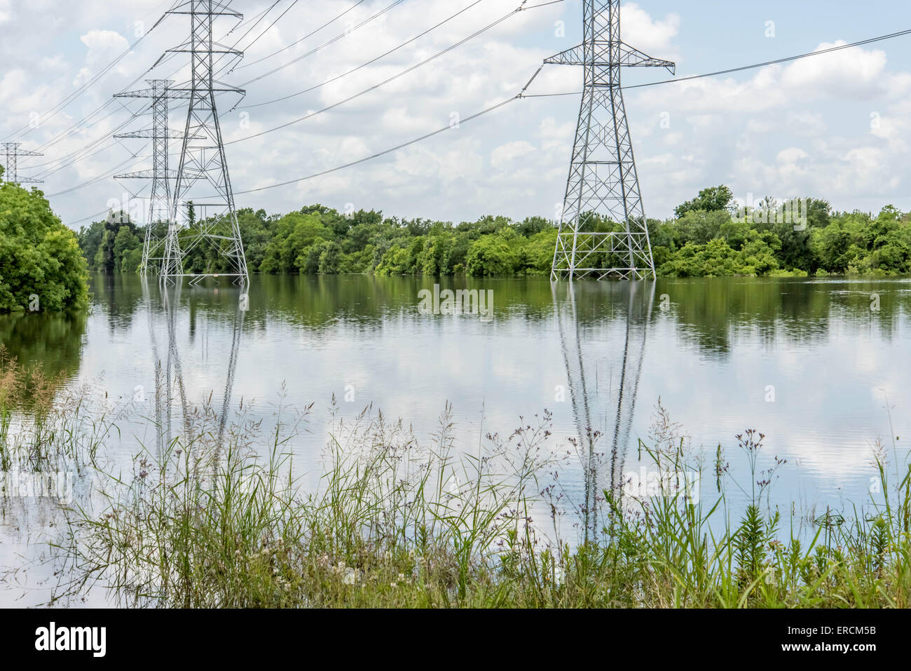 May 30, 2015 - Addicks Reservoir Park, Houston, TX: Standing flood ...