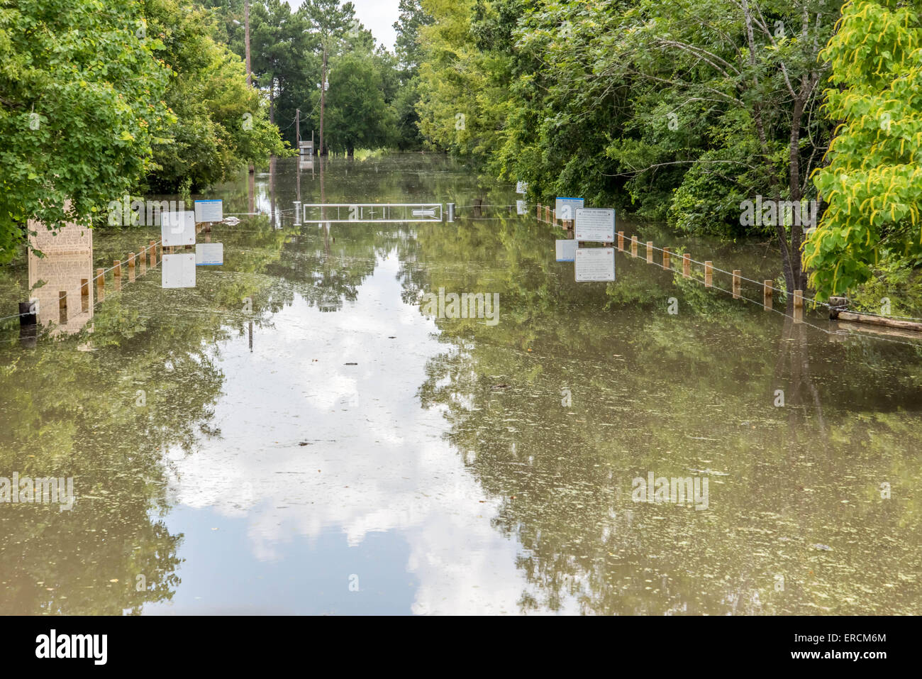 May 30, 2015 - Addicks Reservoir Park, Houston, TX: Standing flood ...